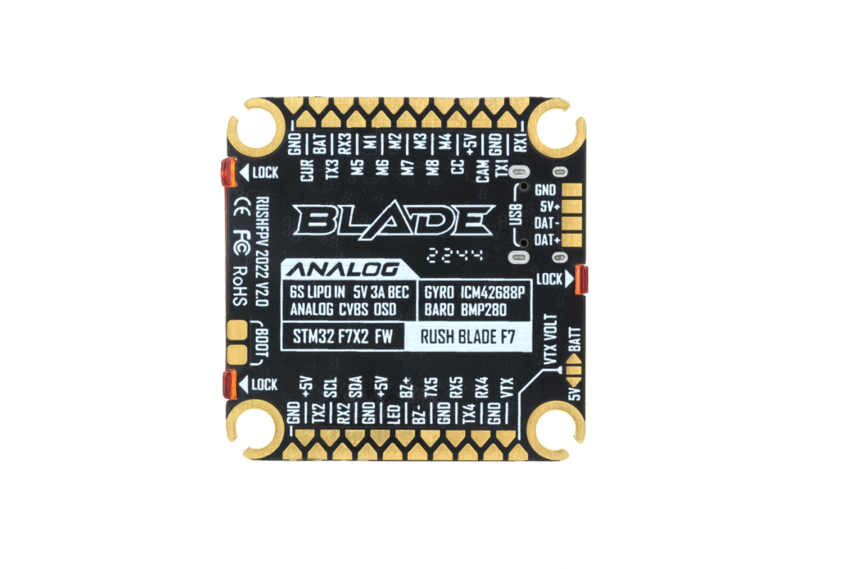 RUSHFPV RUSH BLADE F722 Stack + 50A 3-6S BLHeli_32 4-in-1 ESC для ...
