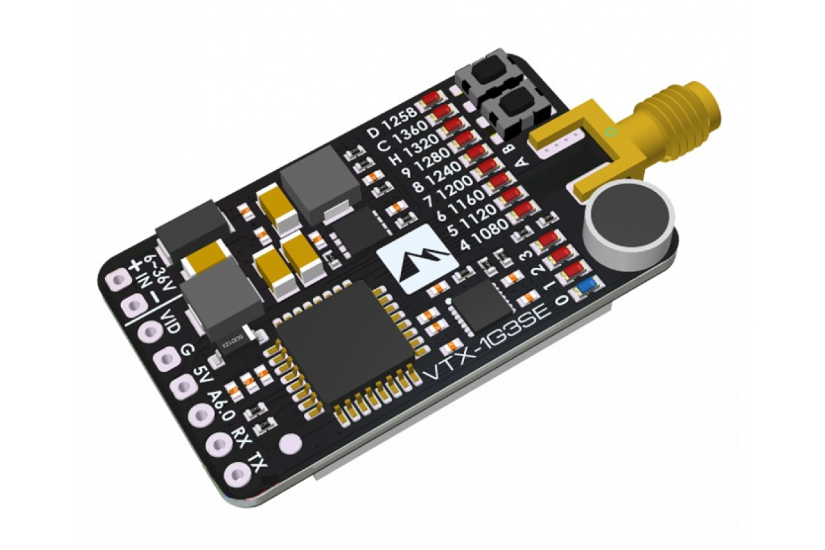 Matek VTX-1G3-9 FPV відеопередавач 1.2ГГц